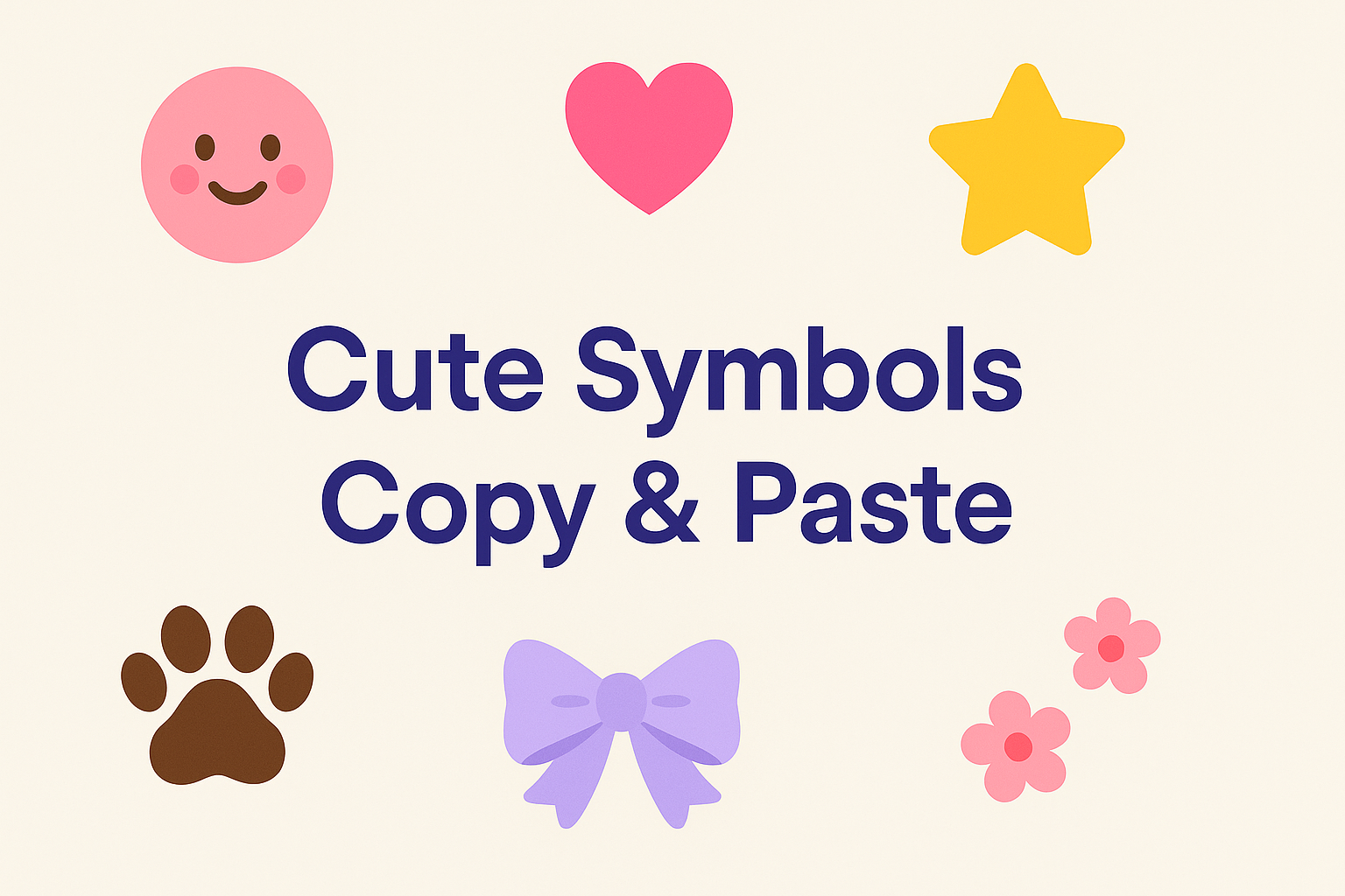 Cute Symbols Copy Paste Cute Emoji Text Aesthetic 